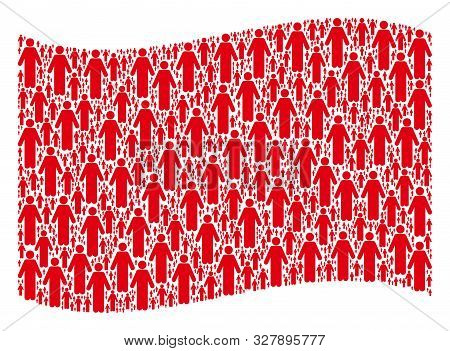 Waving Red Flag Vector & Photo (Free Trial) | Bigstock