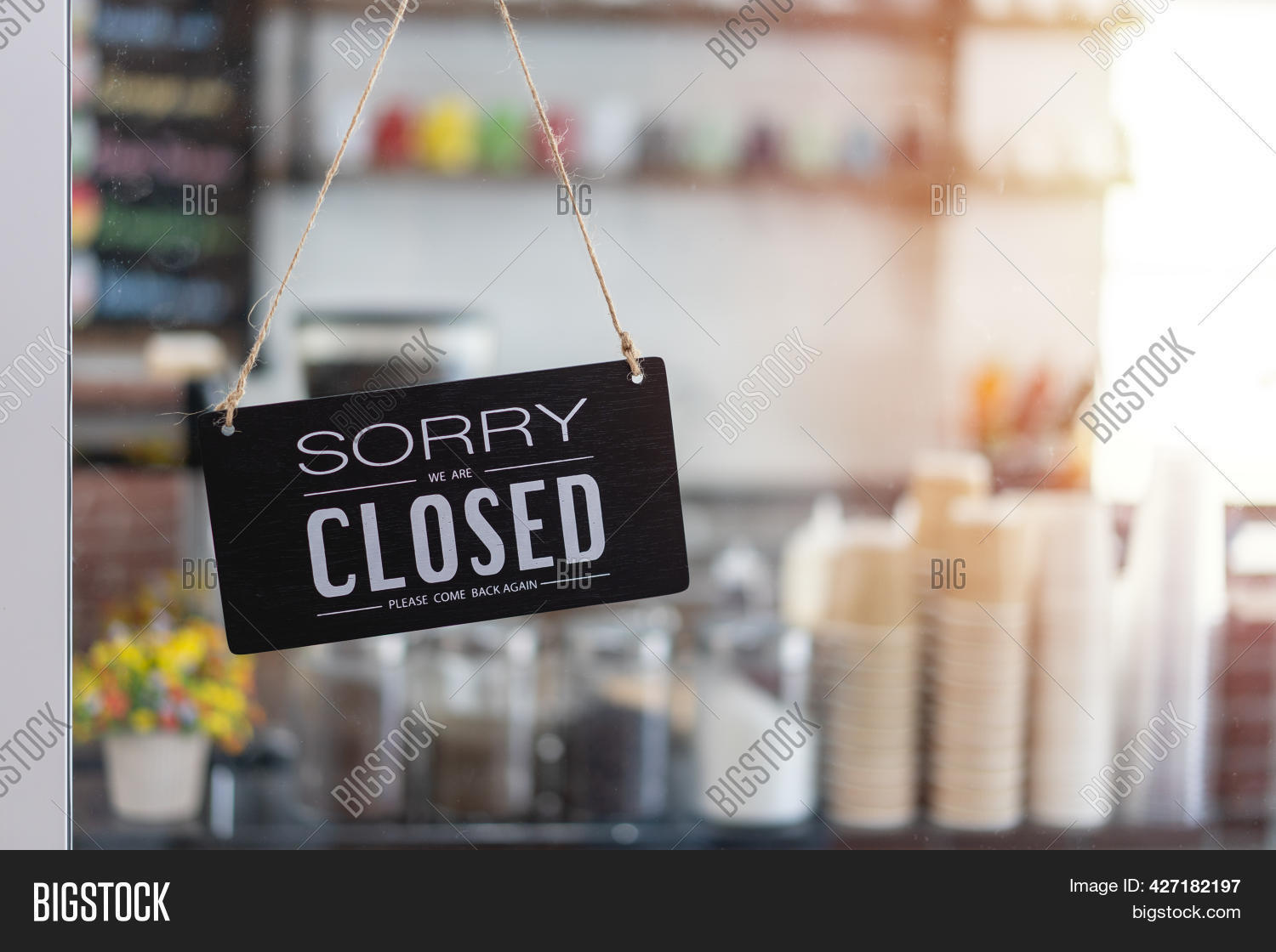 Sorry We' Closed Sign Image & Photo (Free Trial) | Bigstock