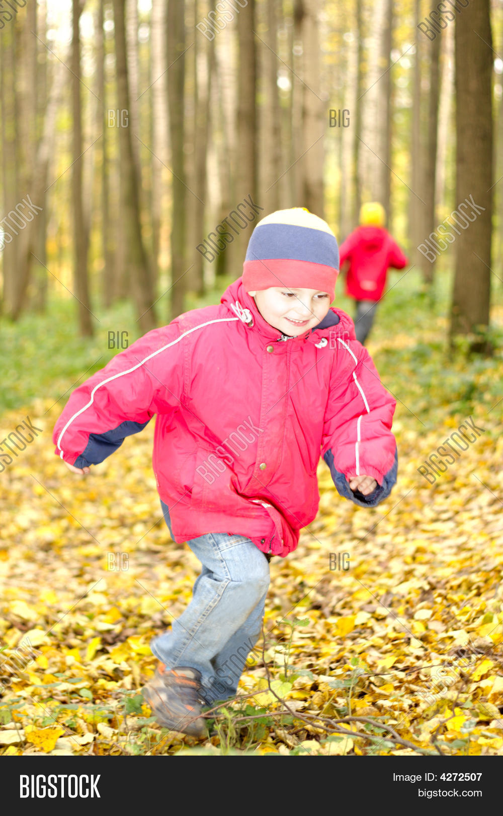 Boy Running Forest Image & Photo (Free Trial) | Bigstock