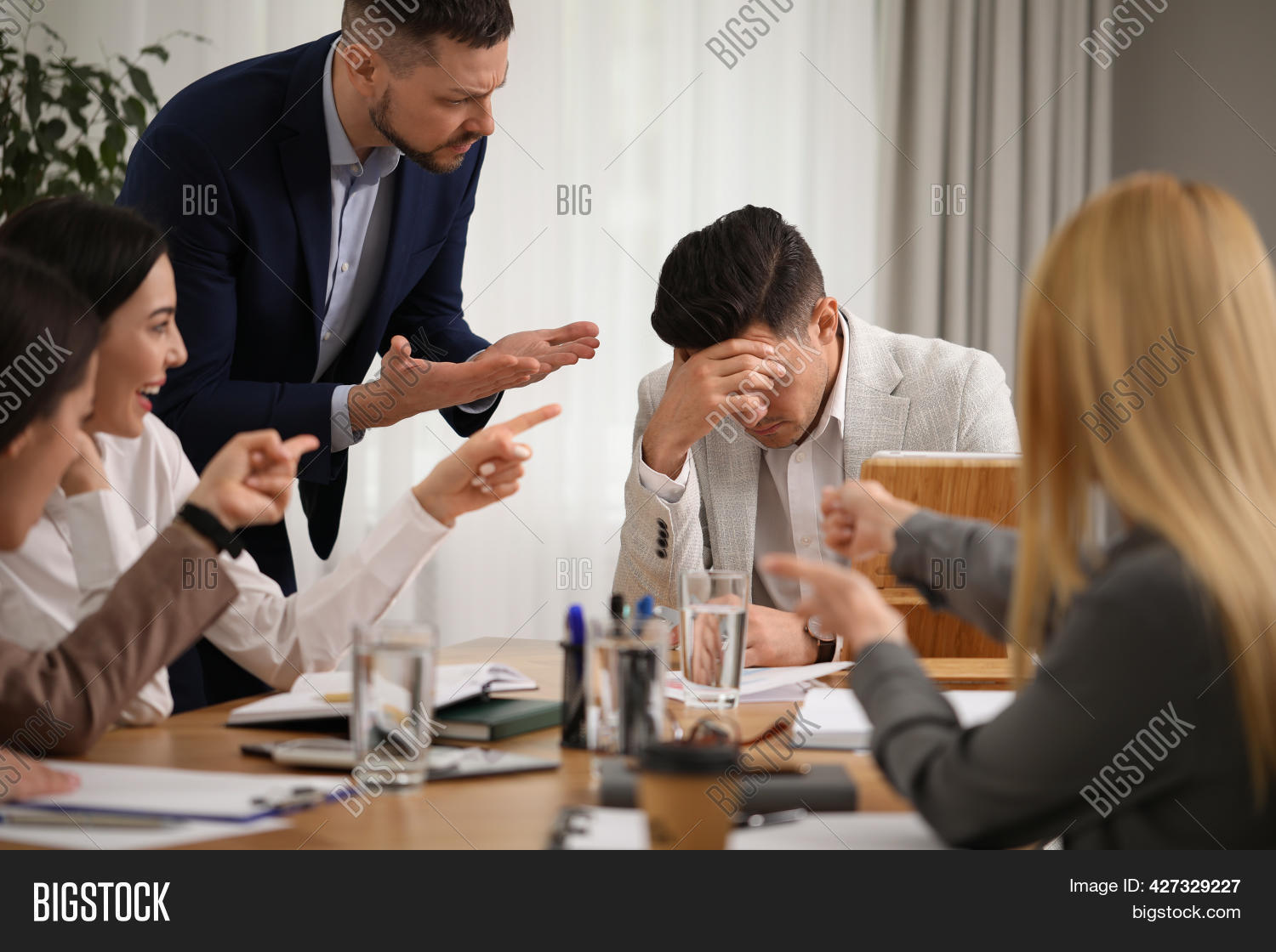 Boss Scolding Employee Image & Photo (Free Trial) | Bigstock