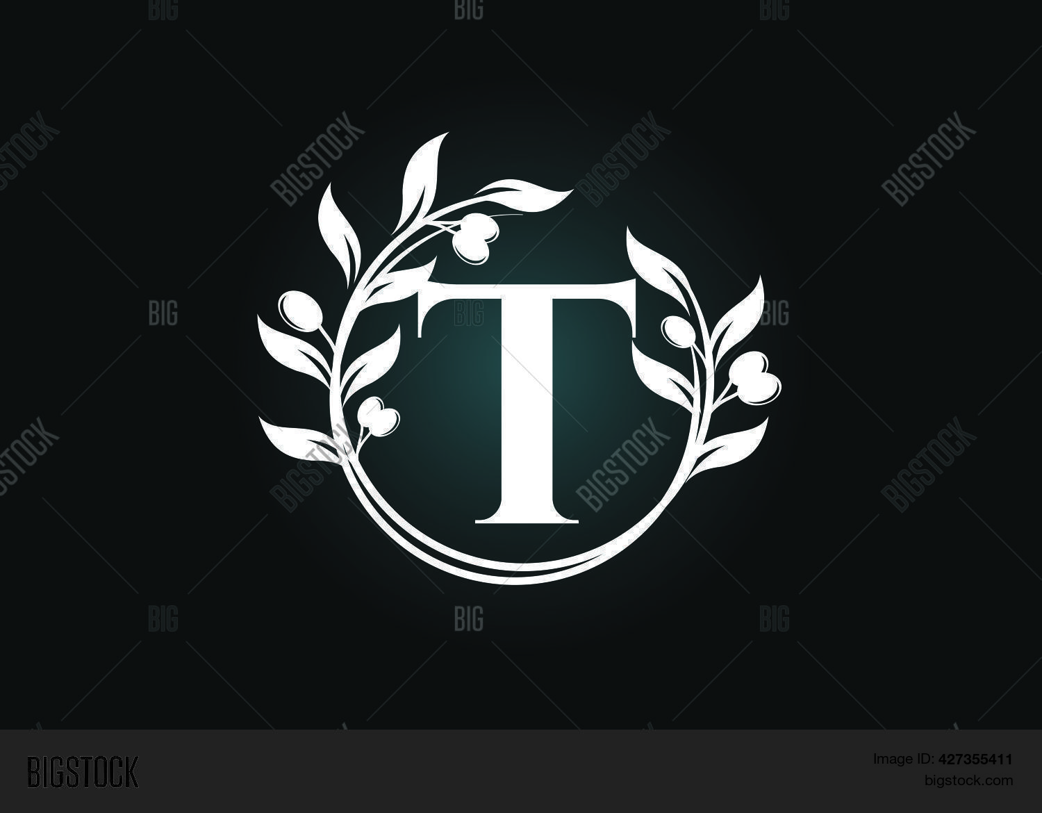 Initial Letter T Sign Vector & Photo (Free Trial) | Bigstock
