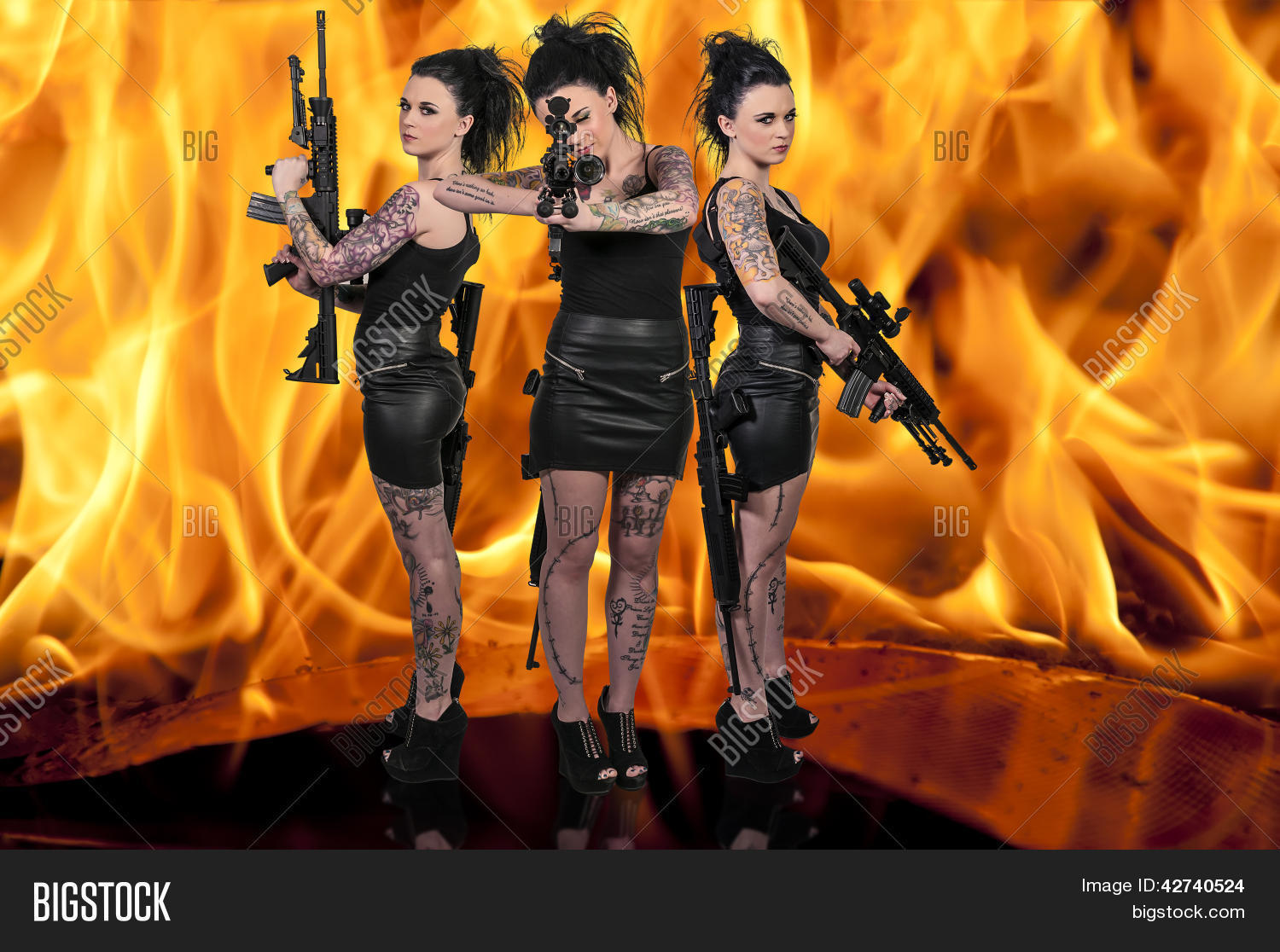 Women Assault Rifle Image & Photo (Free Trial) | Bigstock