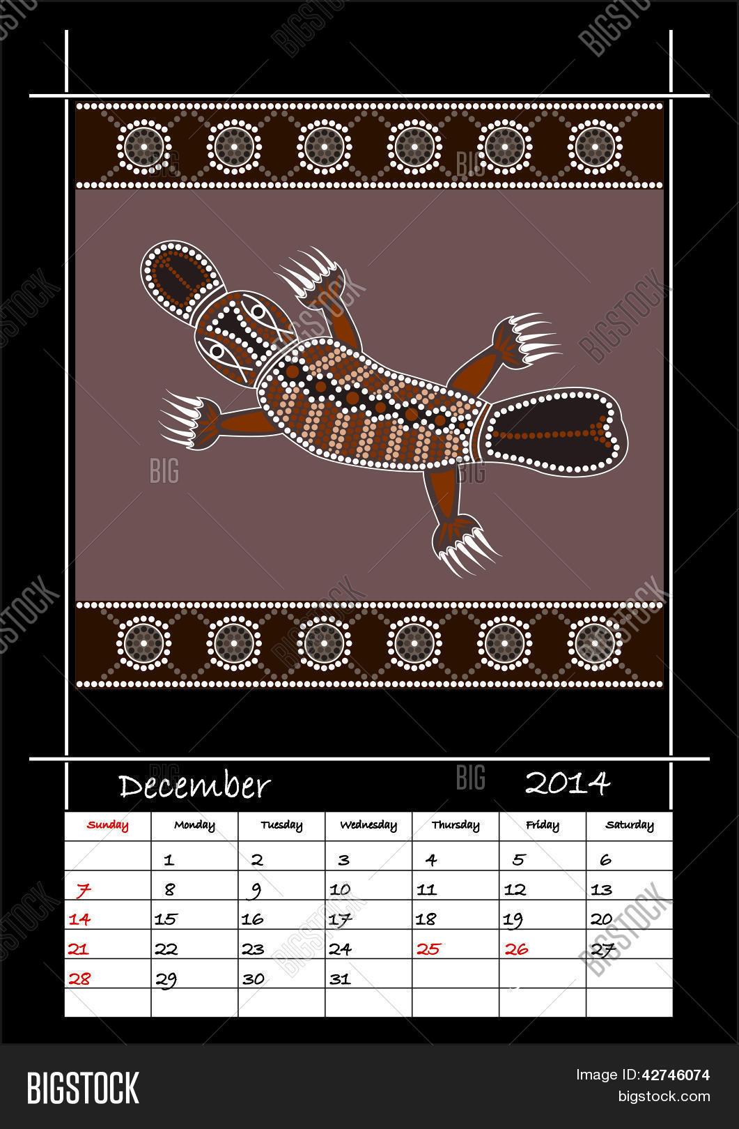 Calender Based On Vector & Photo (Free Trial) | Bigstock