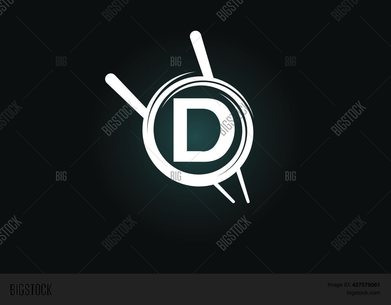 Initial D Monogram Vector & Photo (Free Trial) | Bigstock