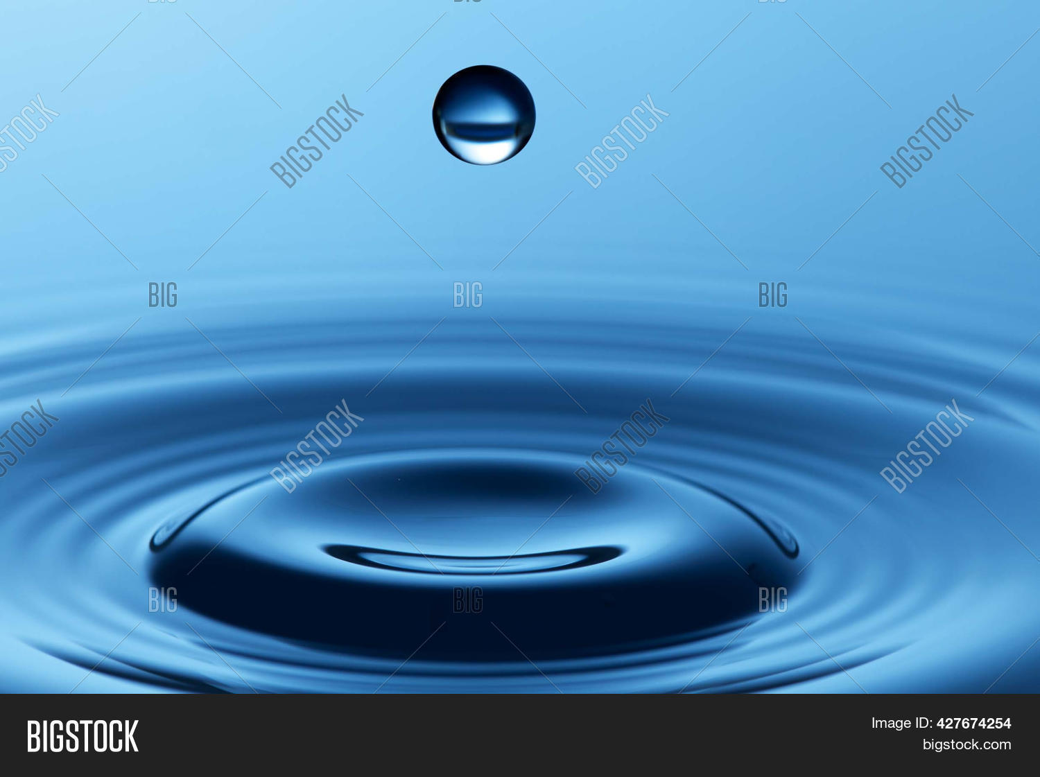 Blue Water Drop Splash Image & Photo (Free Trial) | Bigstock
