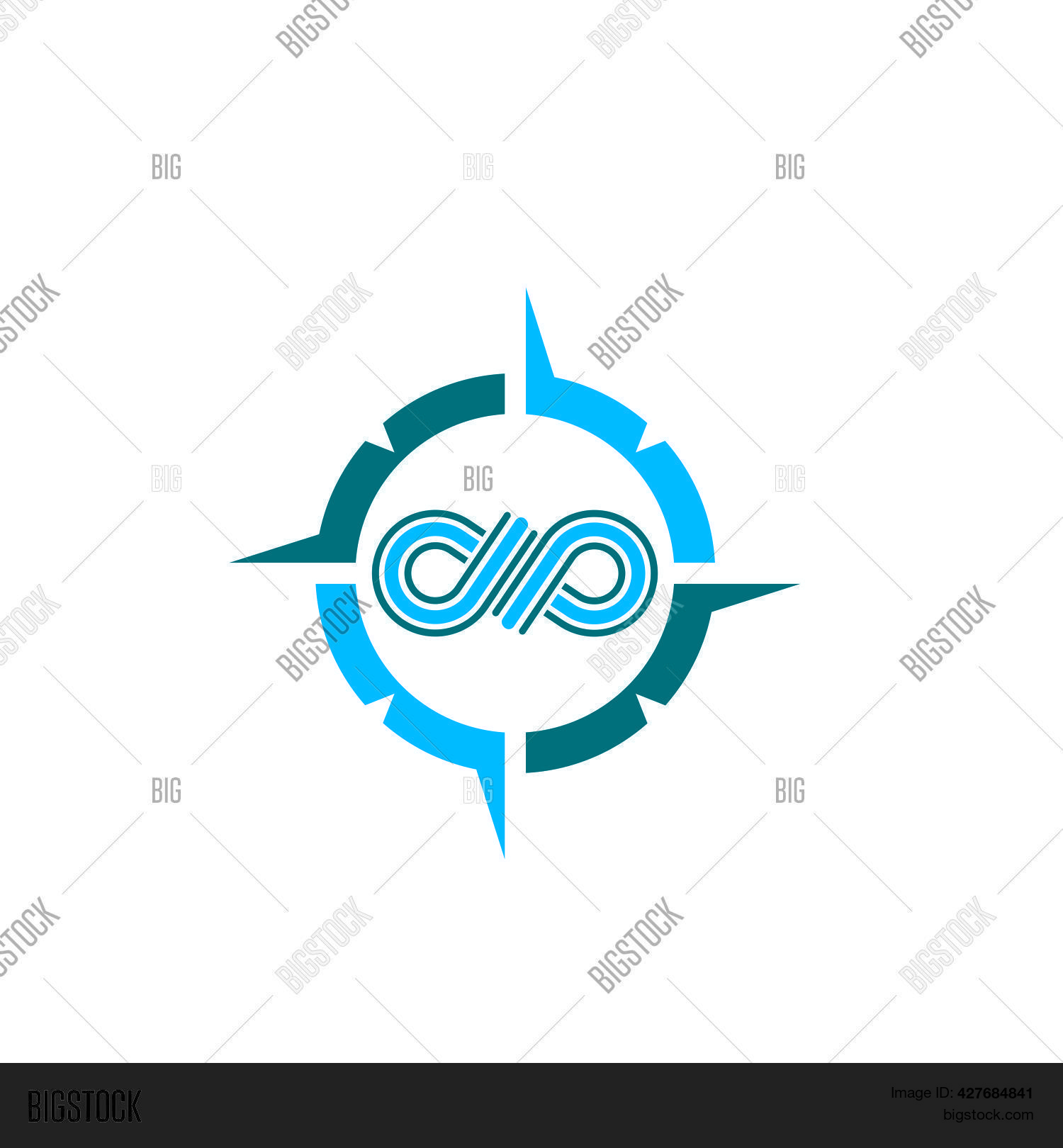 Infinity Compass Logo Vector & Photo (Free Trial) | Bigstock