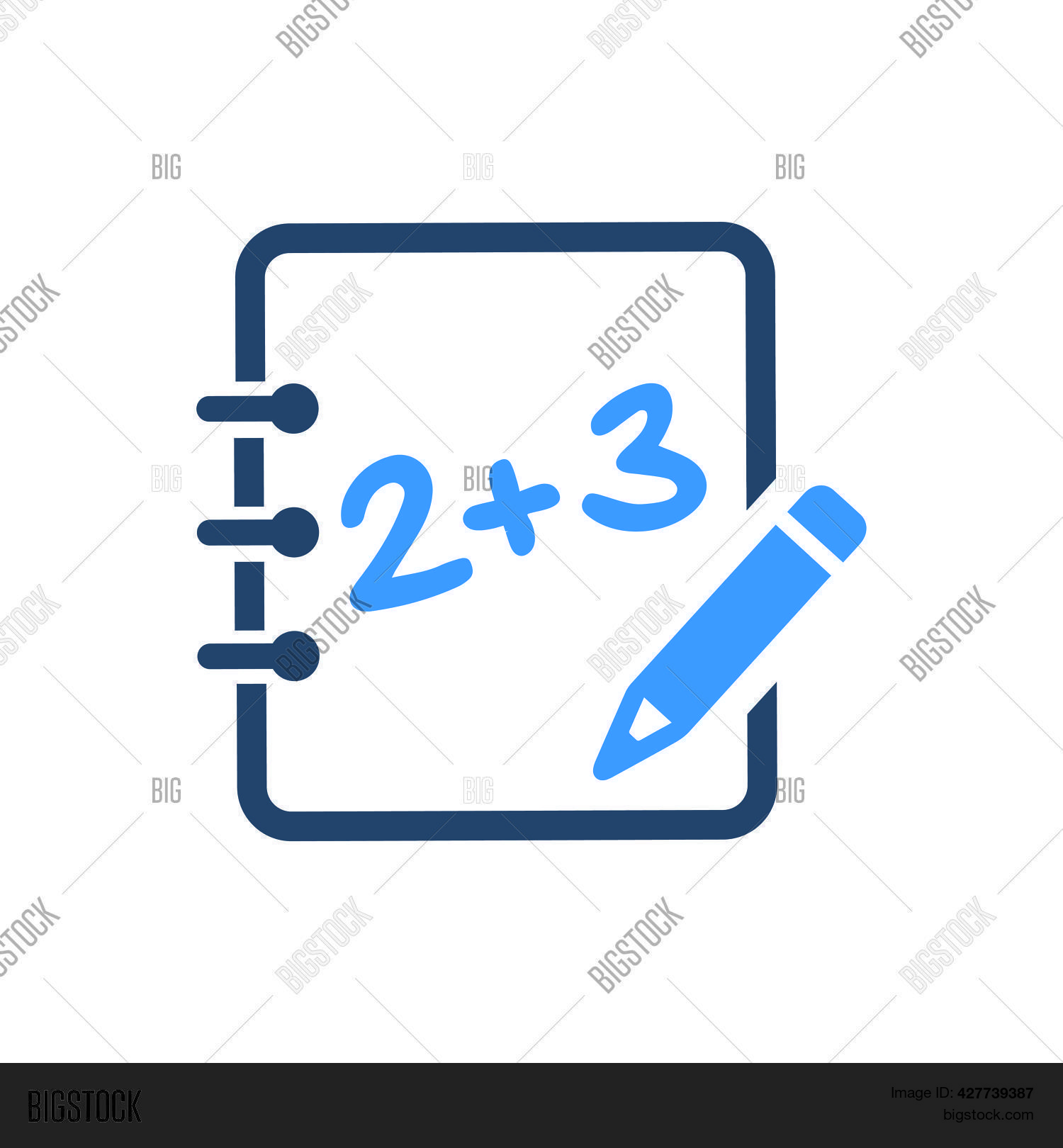 Math Learning Icon. Vector & Photo (Free Trial) | Bigstock