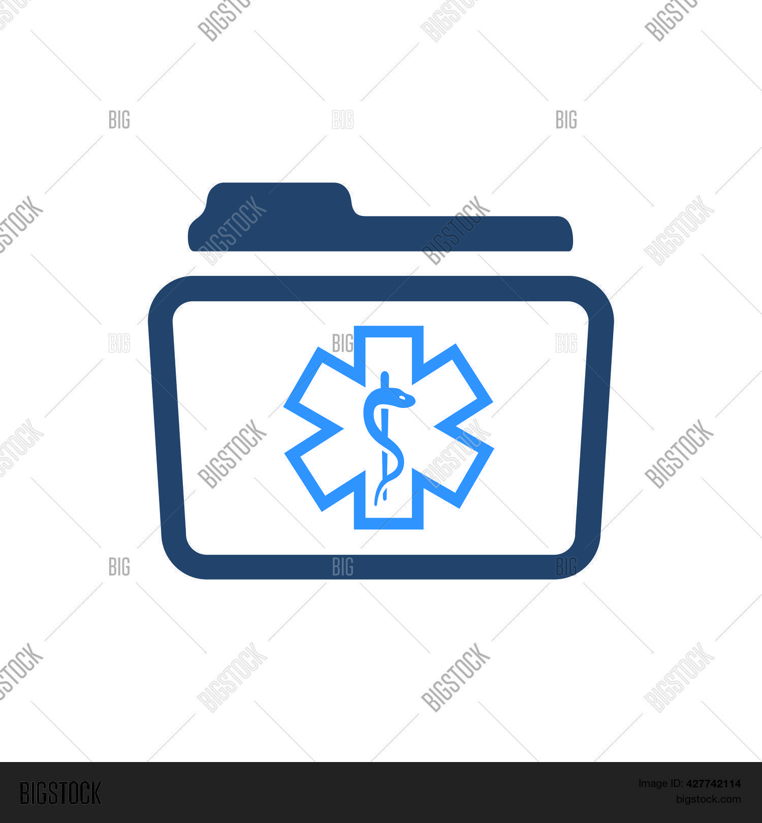 Medical Folder Icon. Vector & Photo (Free Trial) | Bigstock