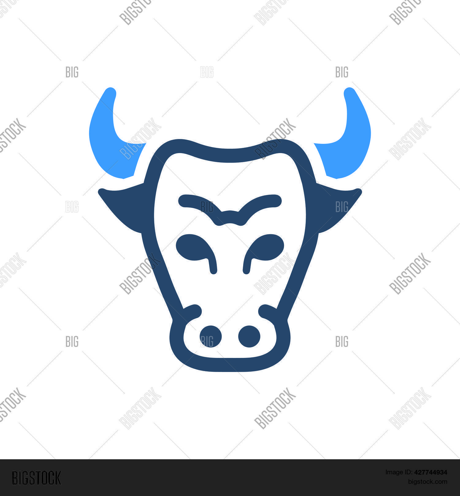 Bull Market Icon. Vector & Photo (Free Trial) | Bigstock