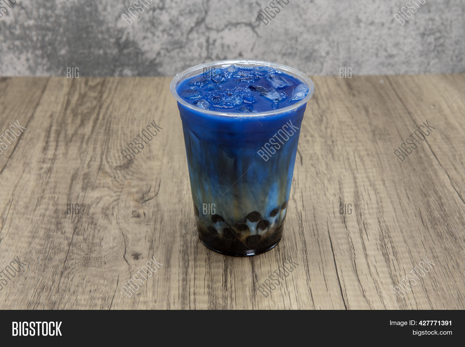 Blue Milk Tea Cold Image & Photo (Free Trial) | Bigstock