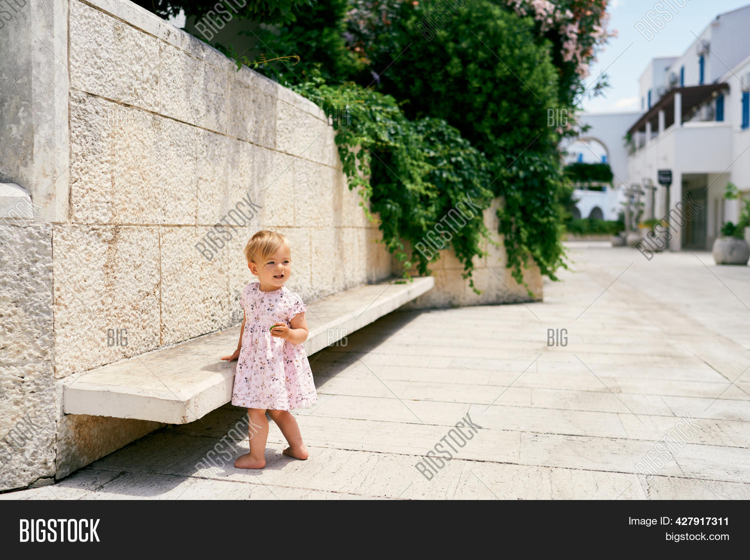 Little Girl Stands Image & Photo (Free Trial) | Bigstock