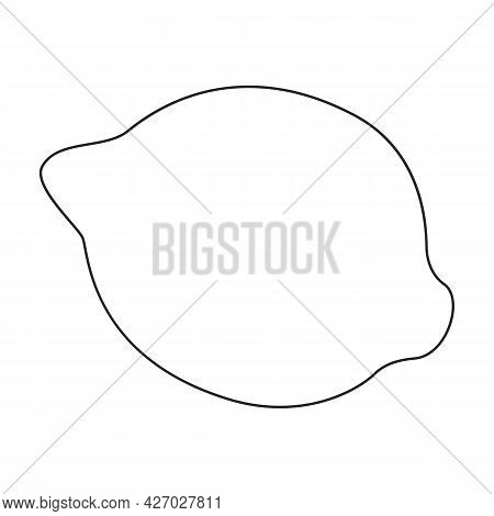 Lemon Vector Outline Vector & Photo (Free Trial) | Bigstock