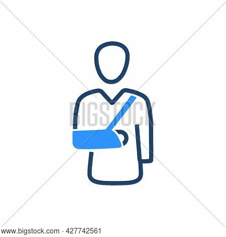 Broken Arm Icon. Vector & Photo (Free Trial) | Bigstock