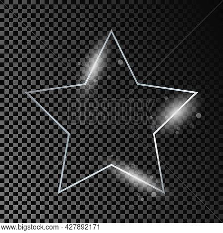 Silver Glowing Star Vector & Photo (Free Trial) | Bigstock