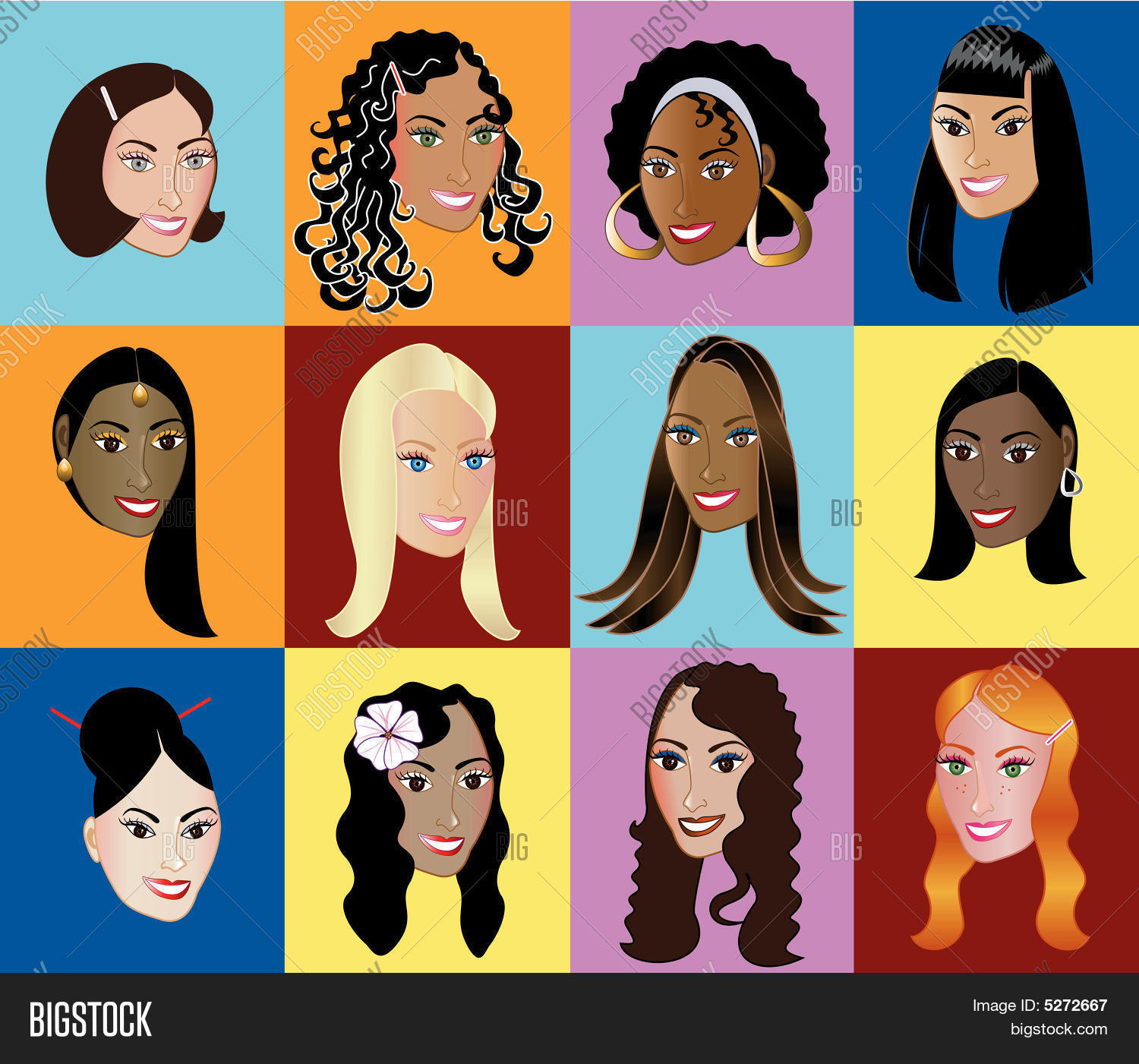 Women Faces Vector & Photo (Free Trial) | Bigstock