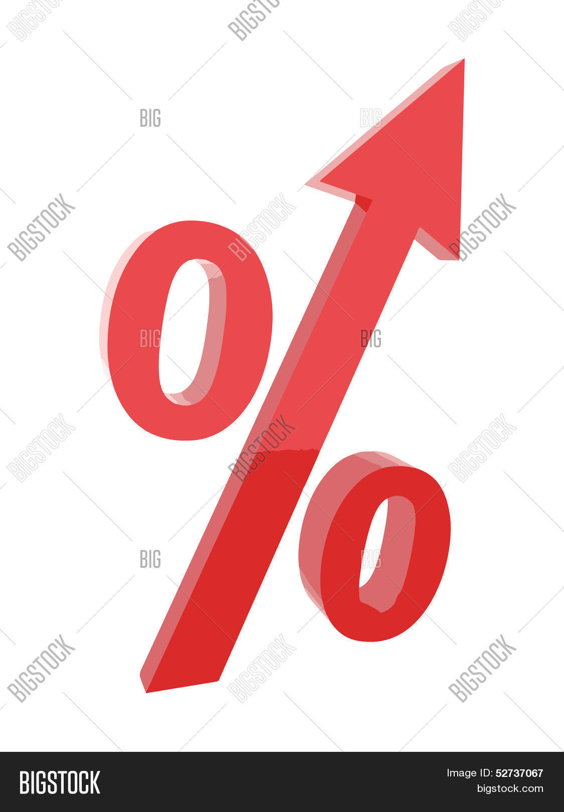 Red Percentage Symbol Vector & Photo (Free Trial) | Bigstock