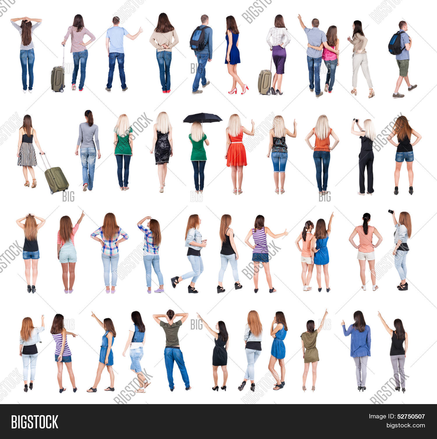 Collection " Back View Image & Photo (Free Trial) | Bigstock