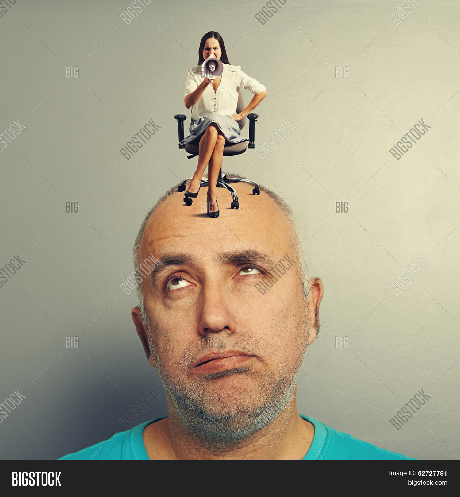 Tired Man Angry Woman Image & Photo (Free Trial) | Bigstock
