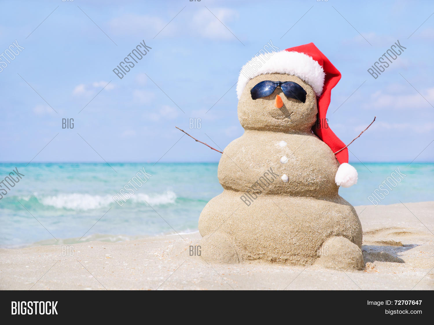 Smiling Sandy Snowman Image & Photo (Free Trial) | Bigstock