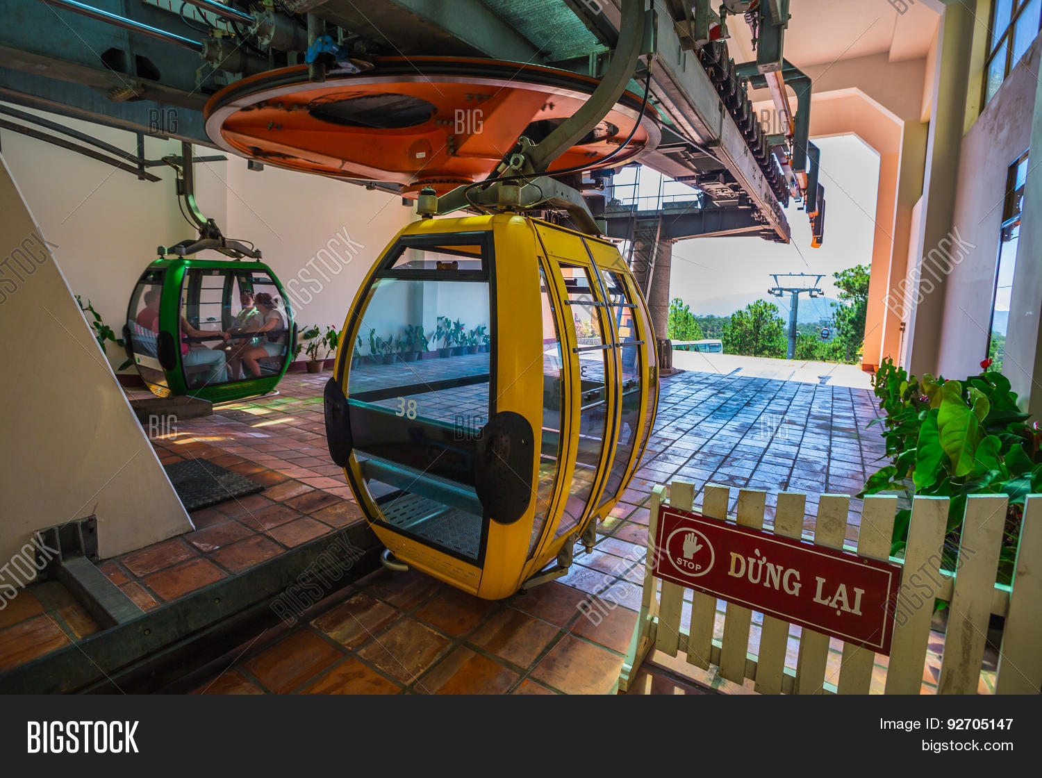 Telpher Between Truc Image & Photo (Free Trial) | Bigstock