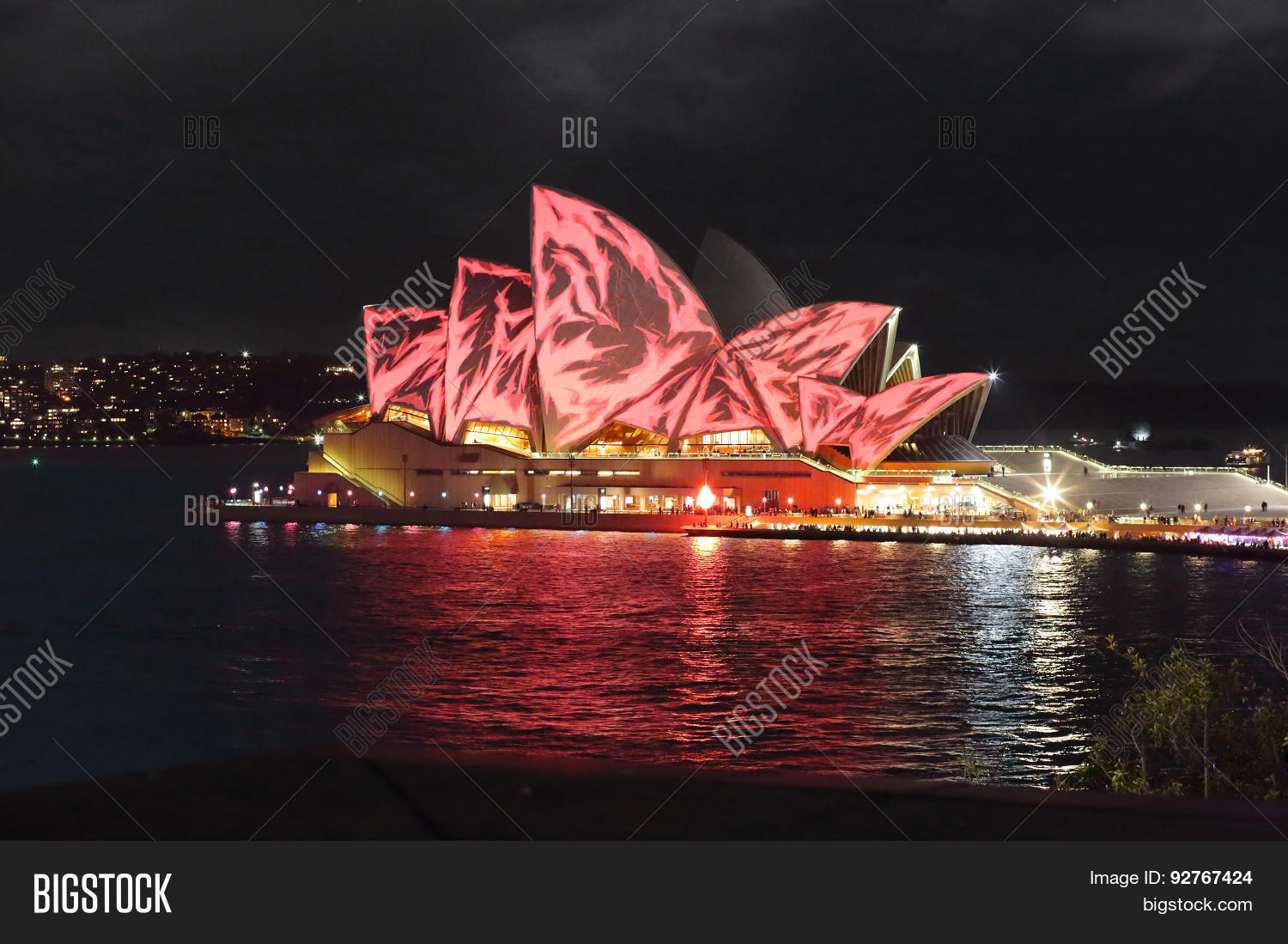 Sydney Opera House Red Image & Photo (Free Trial) | Bigstock