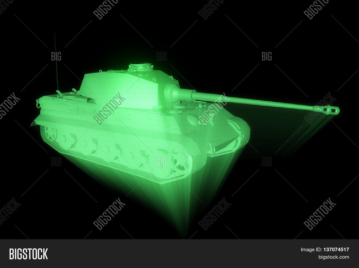 3D Tank Hologram Image & Photo (Free Trial) | Bigstock