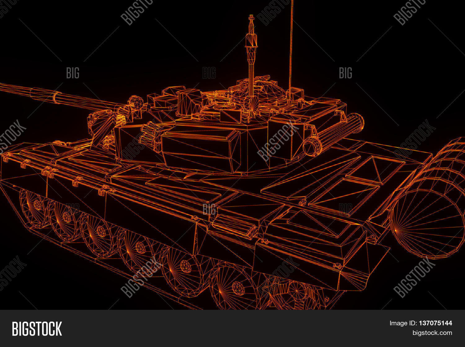 3D Tank Hologram Image & Photo (Free Trial) | Bigstock