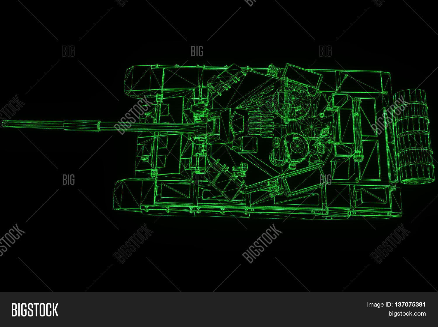 3D Tank Hologram Image & Photo (Free Trial) | Bigstock