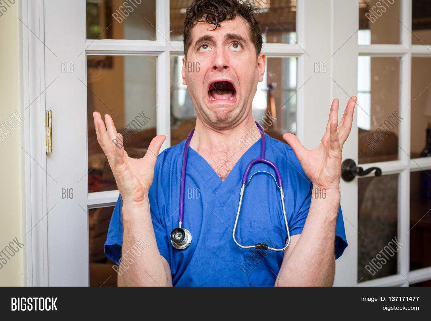 Male Nurse Scrubs Image & Photo (Free Trial) | Bigstock