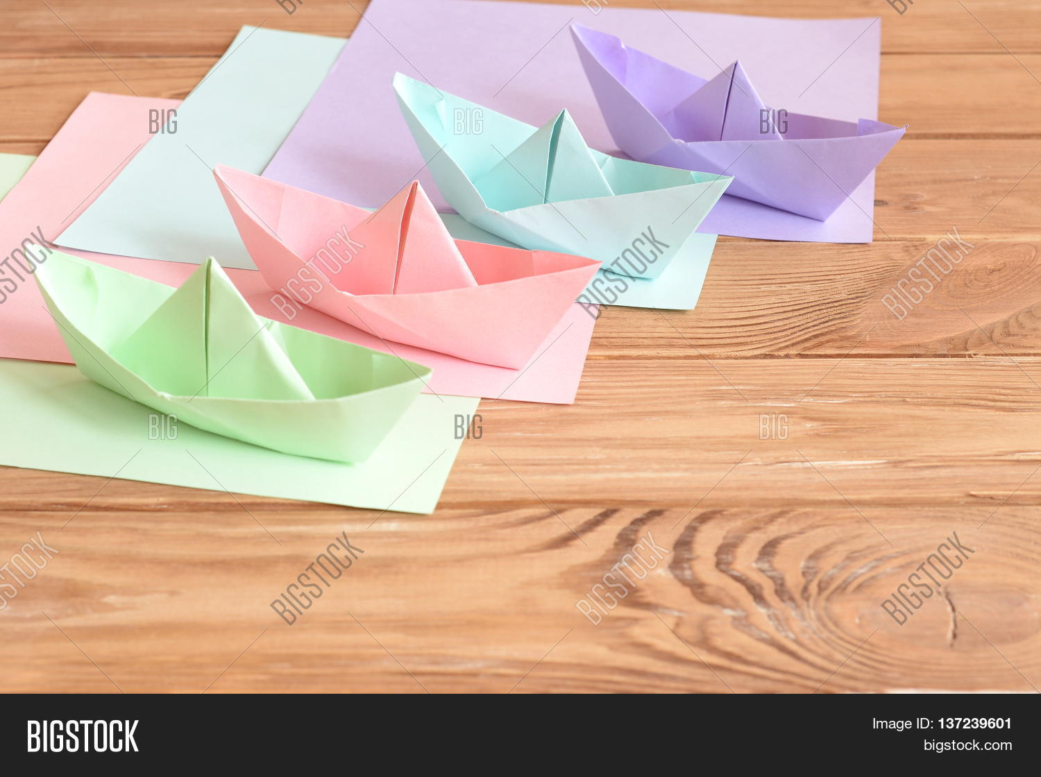 Four Colored Origami Image & Photo (Free Trial) | Bigstock
