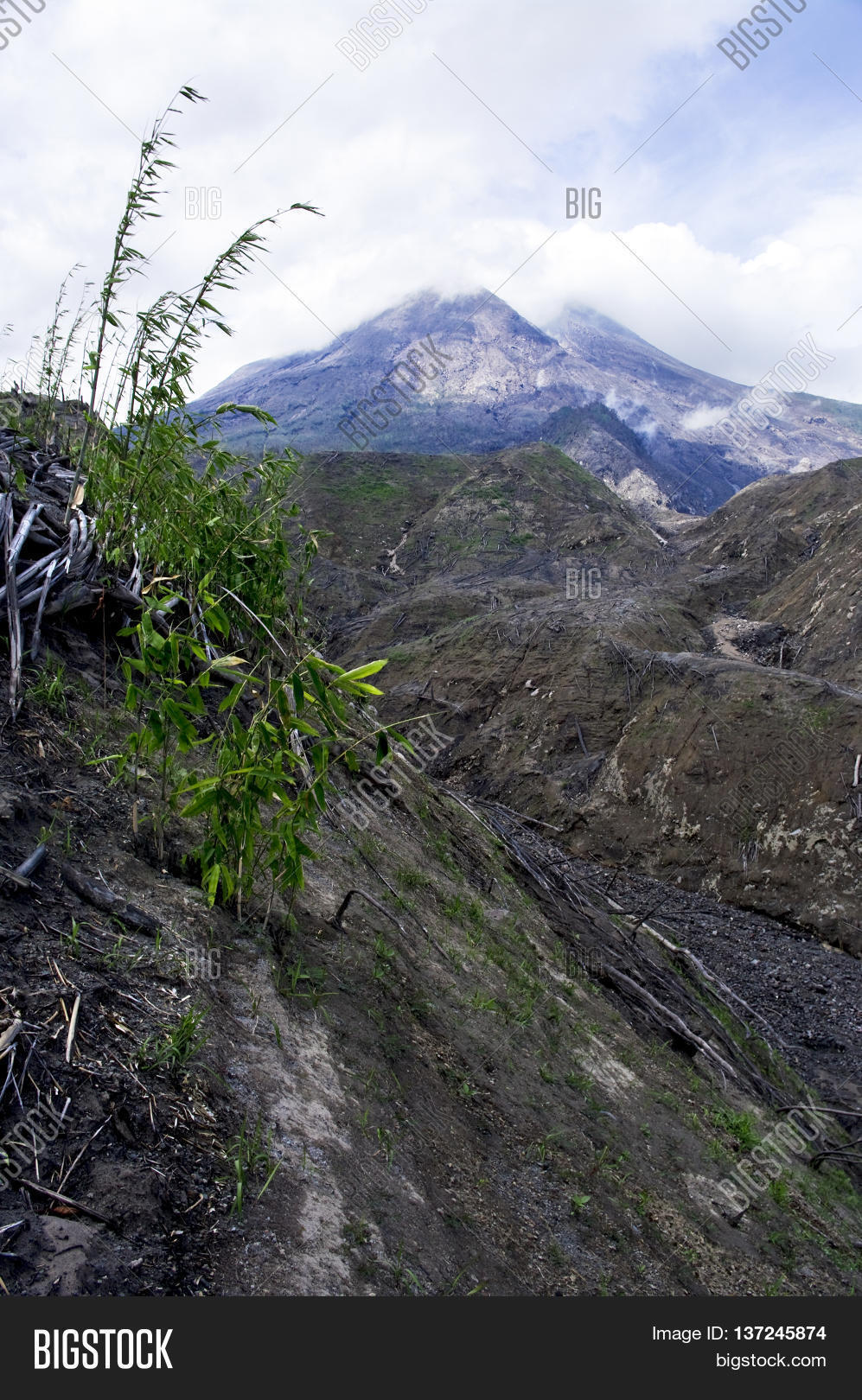 Merapi Volcano On Java Image & Photo (Free Trial) | Bigstock
