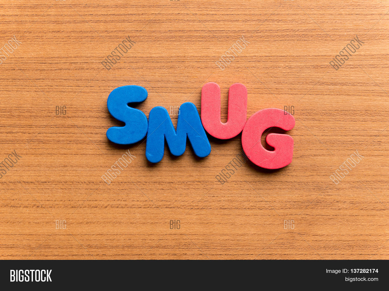 Smug Colorful Word Image & Photo (Free Trial) | Bigstock