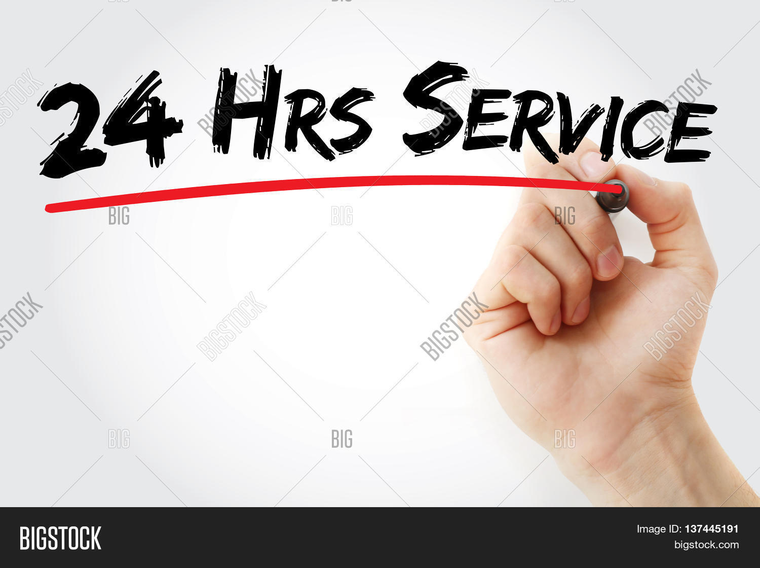 Hand Writing 24 Hrs Image & Photo (Free Trial) | Bigstock