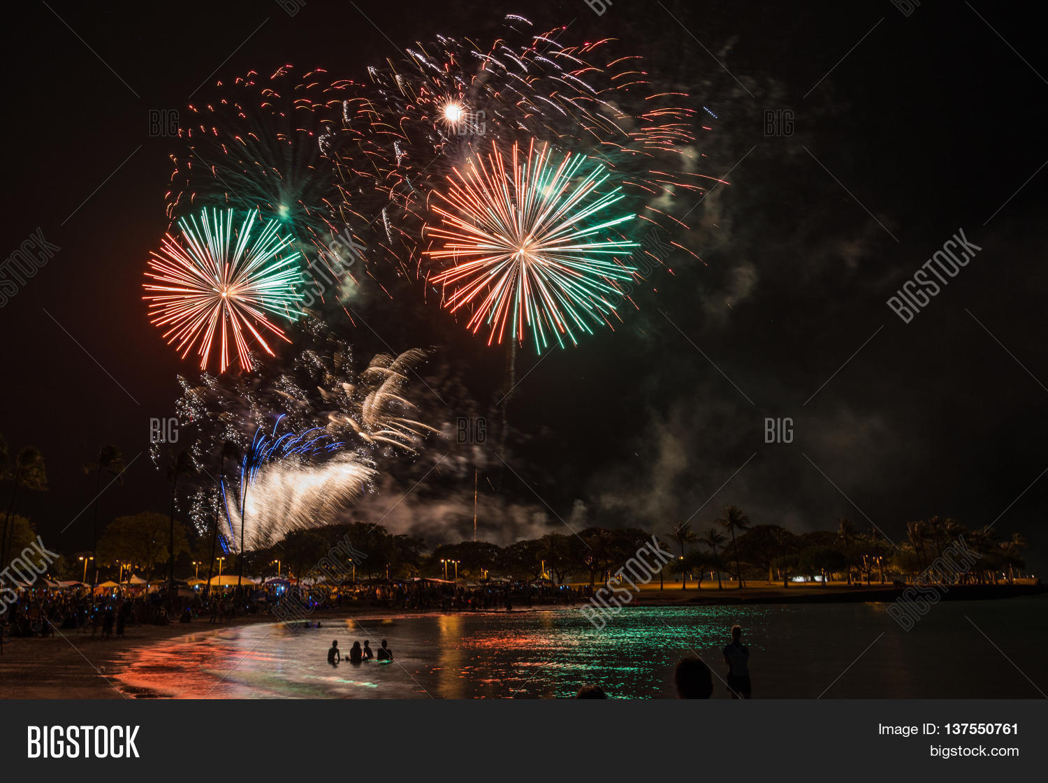 Fireworks Light Sky Image & Photo (Free Trial) | Bigstock