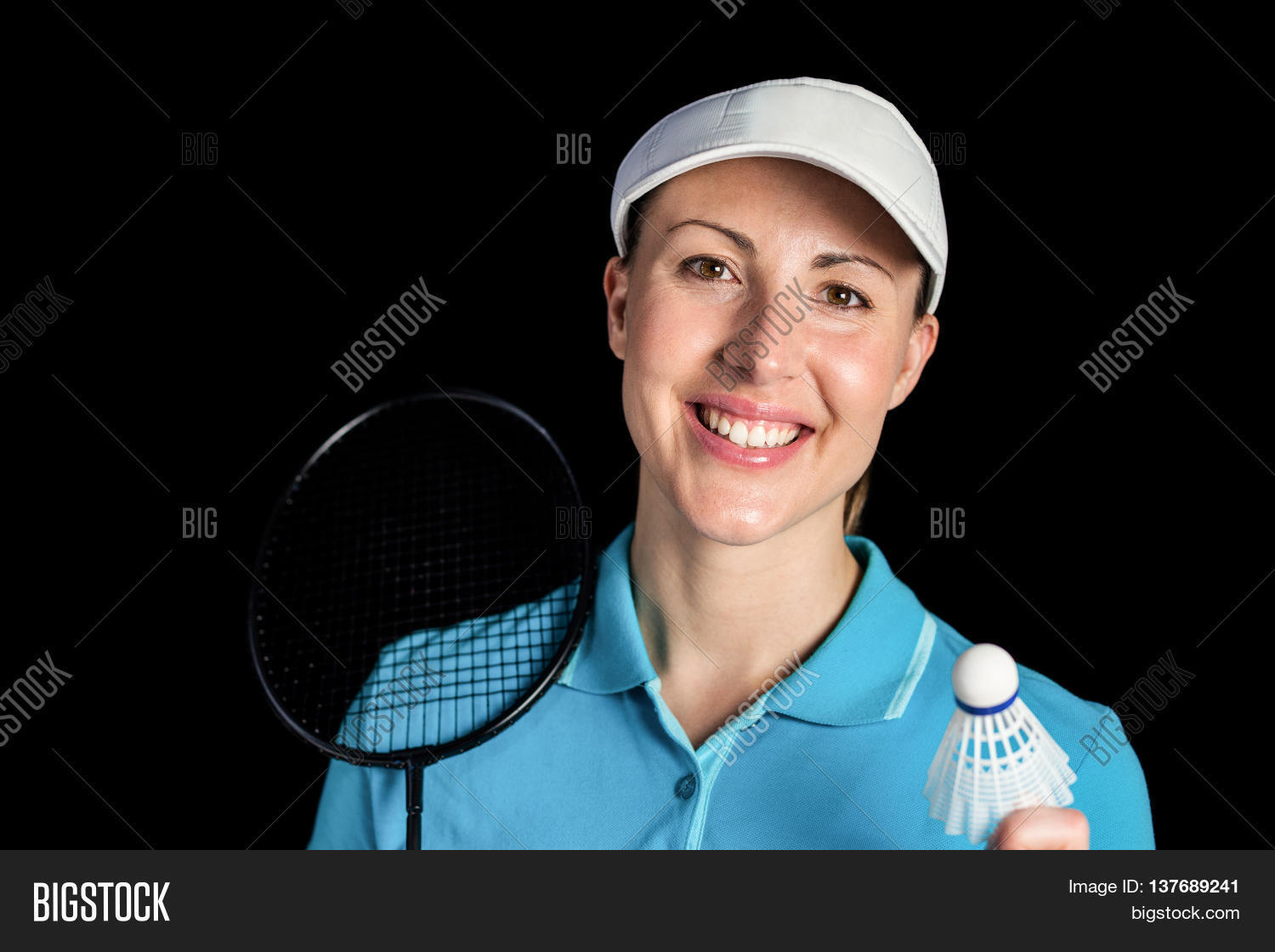 Happy Badminton Player Image & Photo (Free Trial) | Bigstock