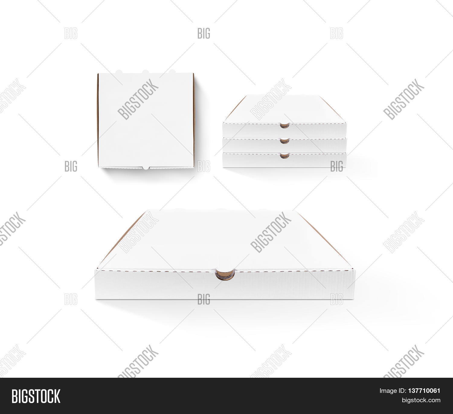 Blank Pizza Box Design Image & Photo (Free Trial) | Bigstock