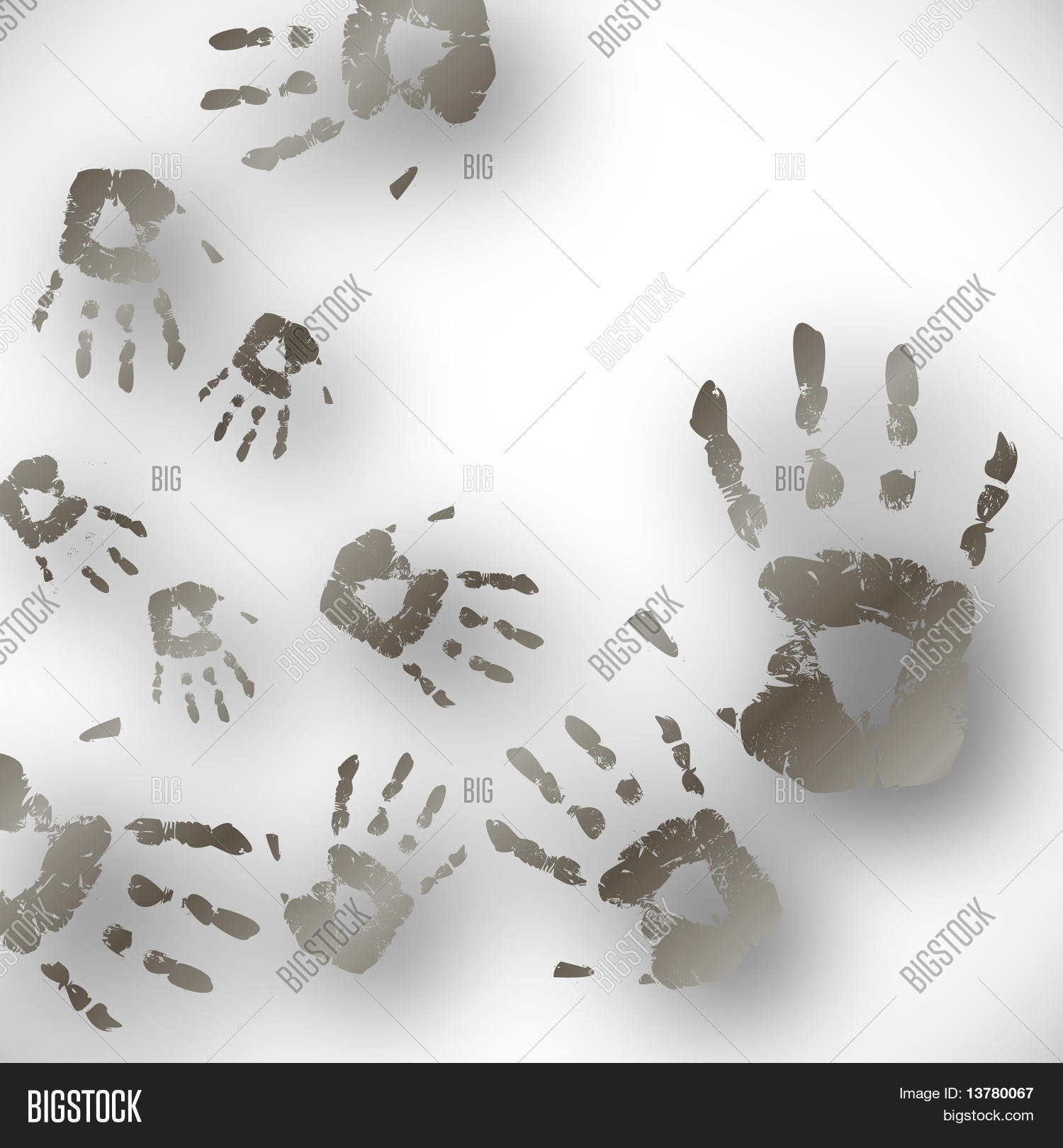 Vector Hand Print Vector & Photo (Free Trial) | Bigstock