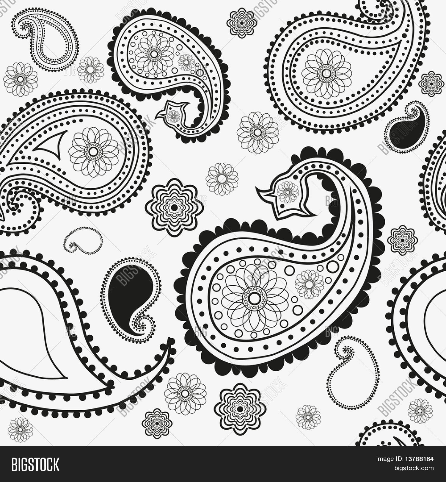 Eastern Pattern Black Vector & Photo (Free Trial) | Bigstock