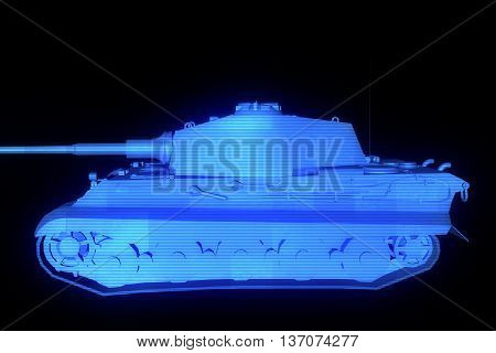 3D Tank Hologram Image & Photo (Free Trial) | Bigstock
