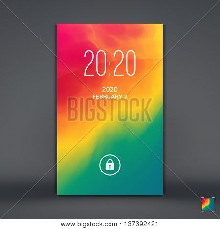 Modern Lock Screen Vector & Photo (Free Trial) | Bigstock