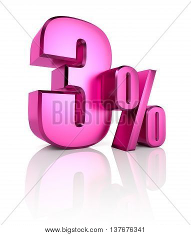 Pink Three Percent Image & Photo (Free Trial) | Bigstock