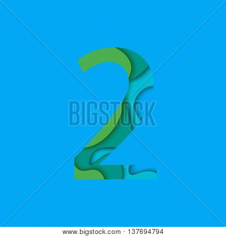 Number Two Design Vector & Photo (Free Trial) | Bigstock