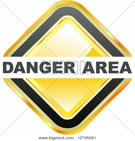 Danger Area. Warning Vector & Photo (Free Trial) | Bigstock