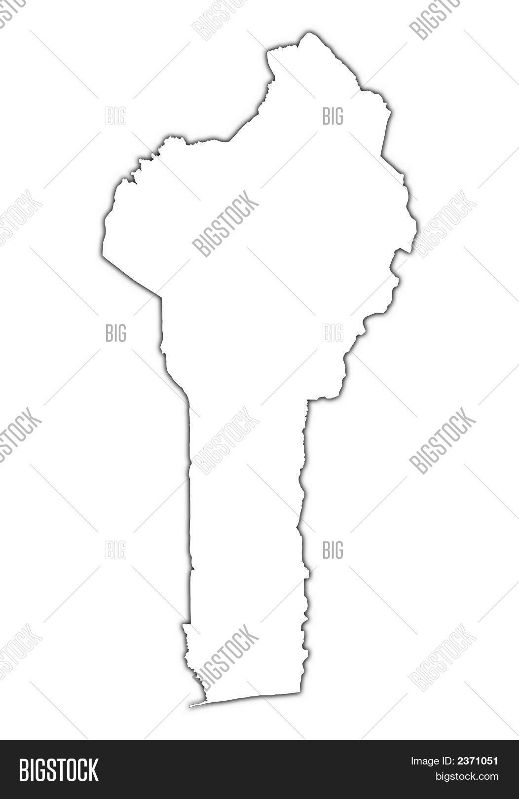 Benin Outline Map Image & Photo (Free Trial) | Bigstock