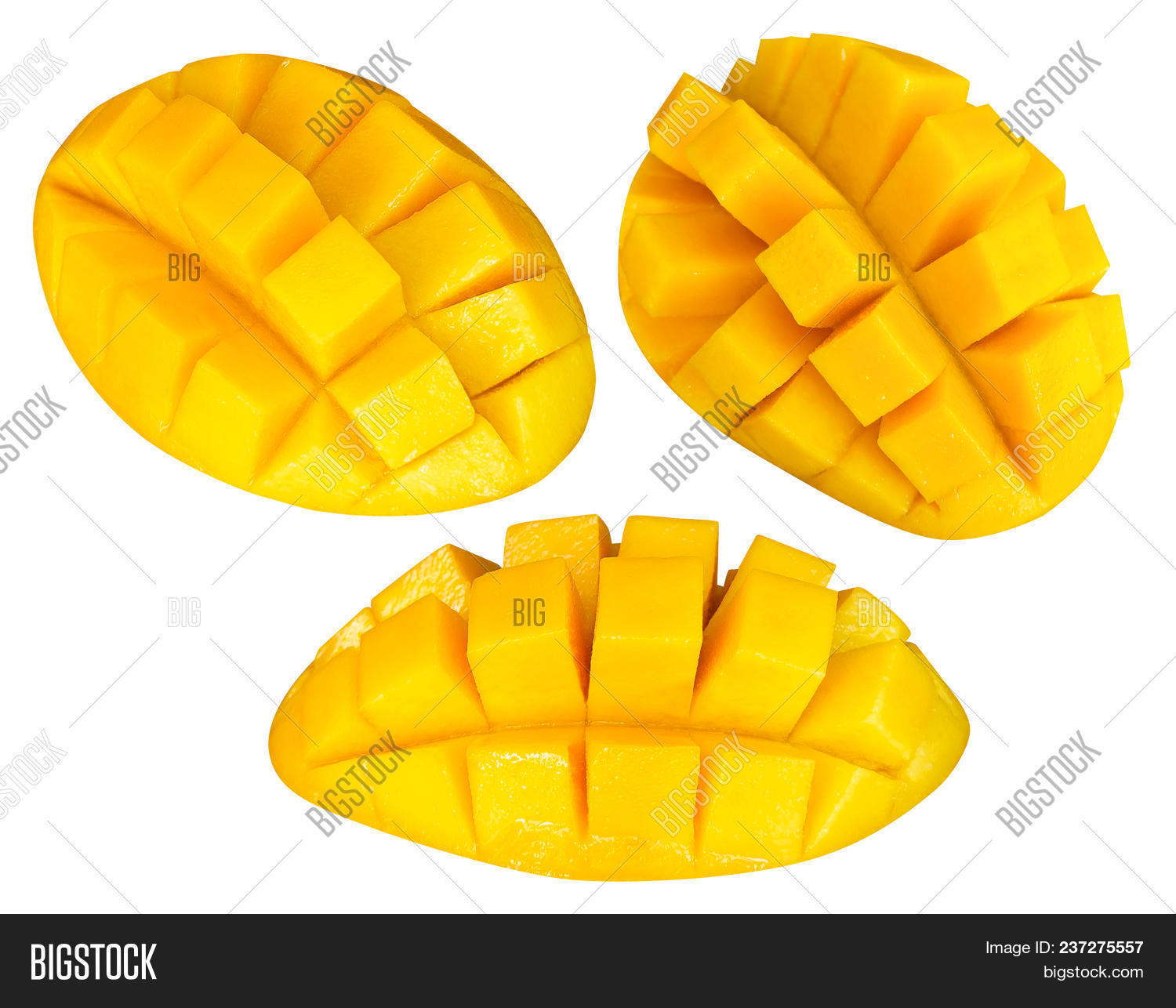 Yellow Mango Isolated Image & Photo (Free Trial) | Bigstock