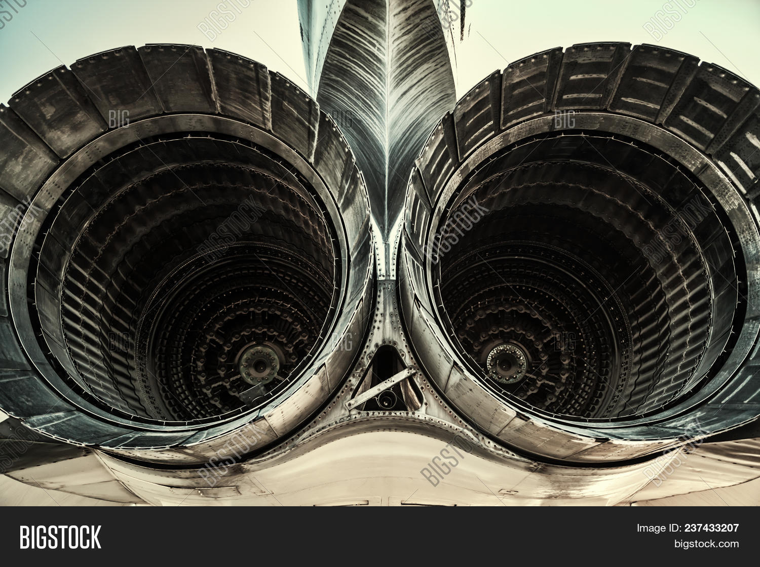 Two Tail Engines Jet. Image & Photo (Free Trial) | Bigstock