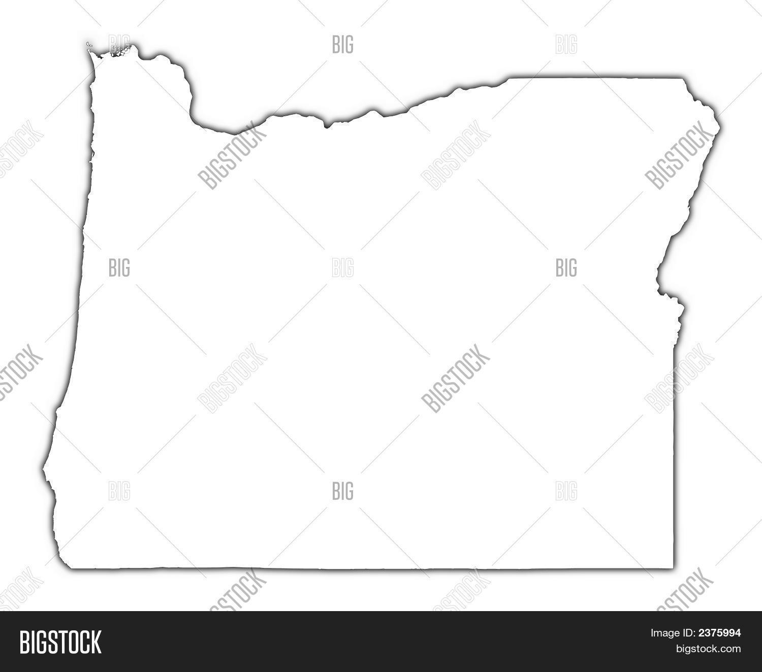 Oregon (Usa) Outline Image & Photo (Free Trial) | Bigstock