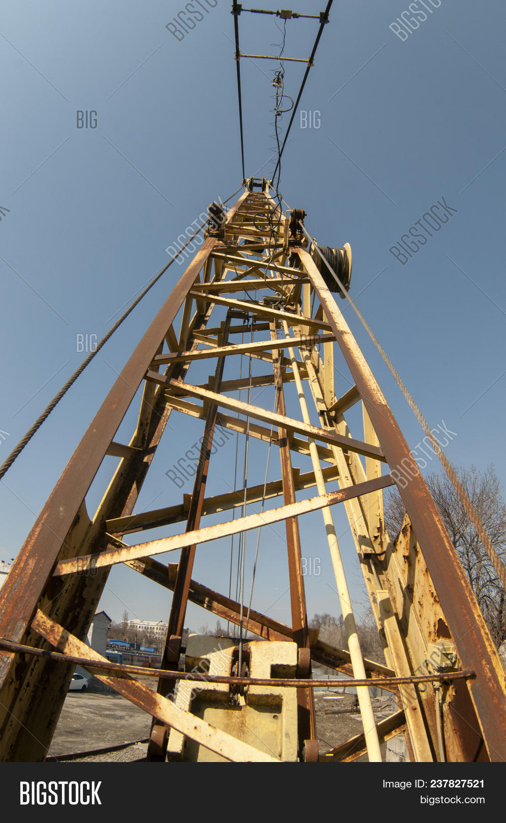 Arm Crane. Yellow Boom Image & Photo (Free Trial) | Bigstock