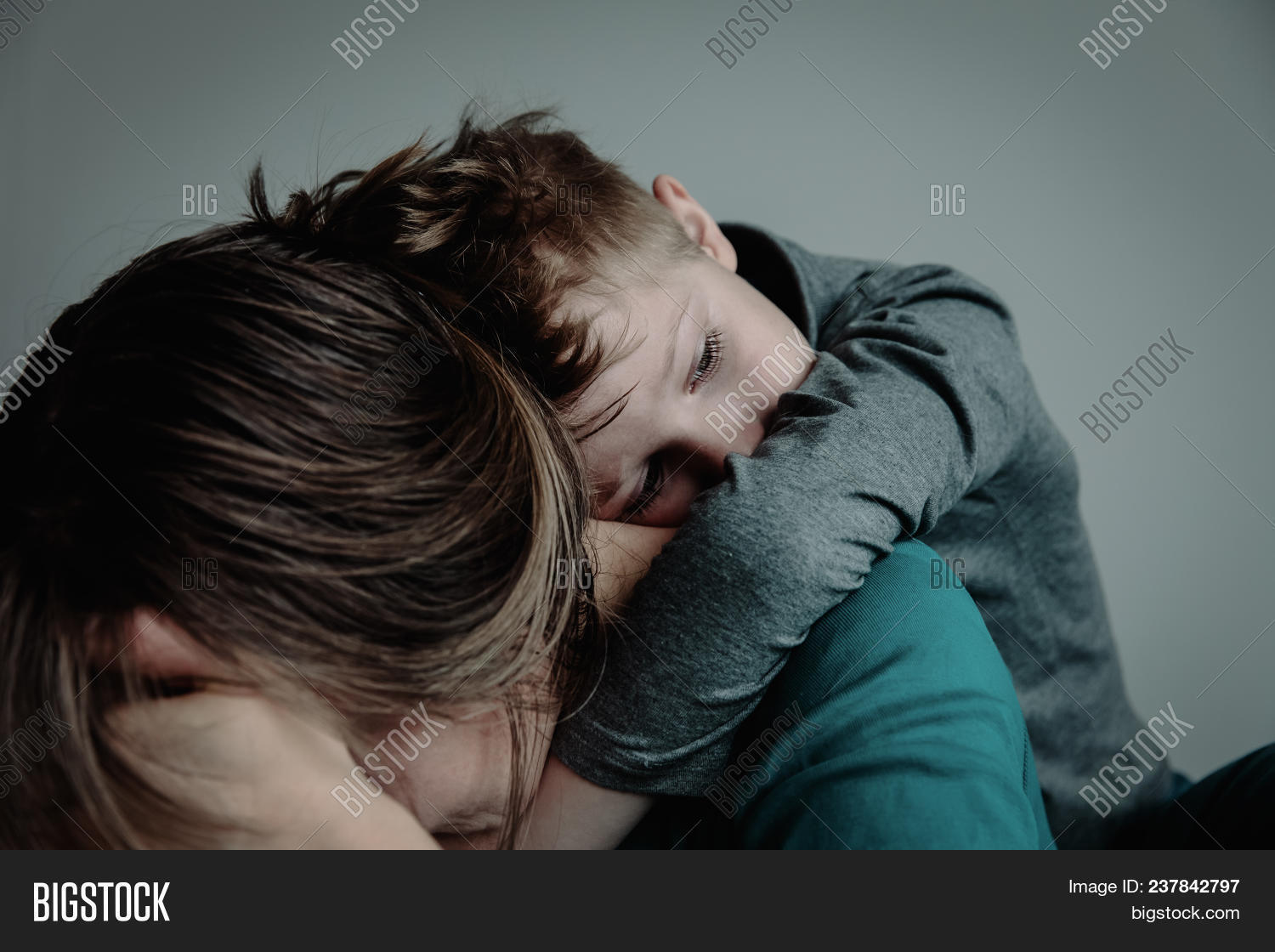 Sad Child Mother, Image & Photo (Free Trial) | Bigstock