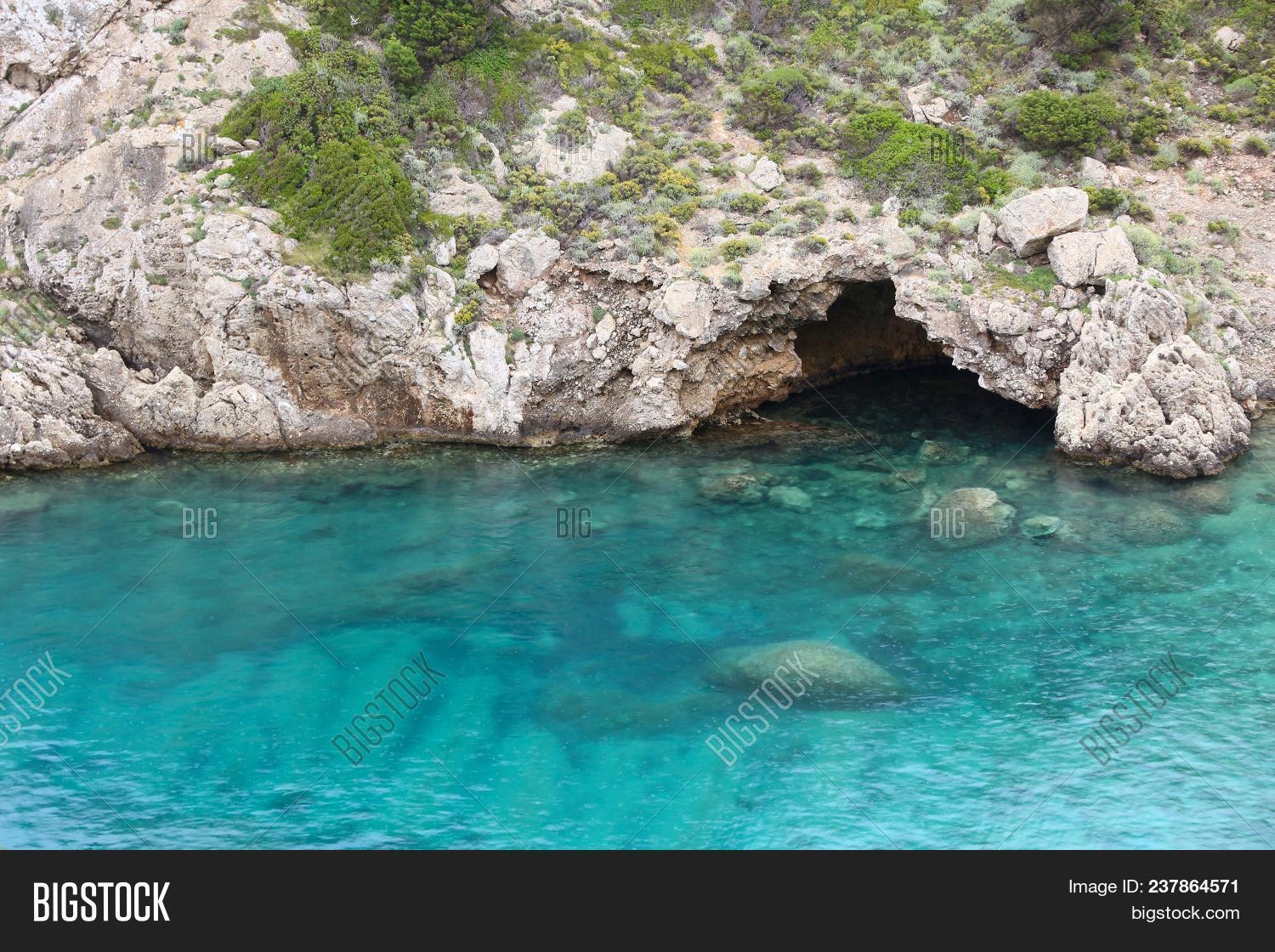 Corfu Island Sea Cave Image & Photo (Free Trial) | Bigstock